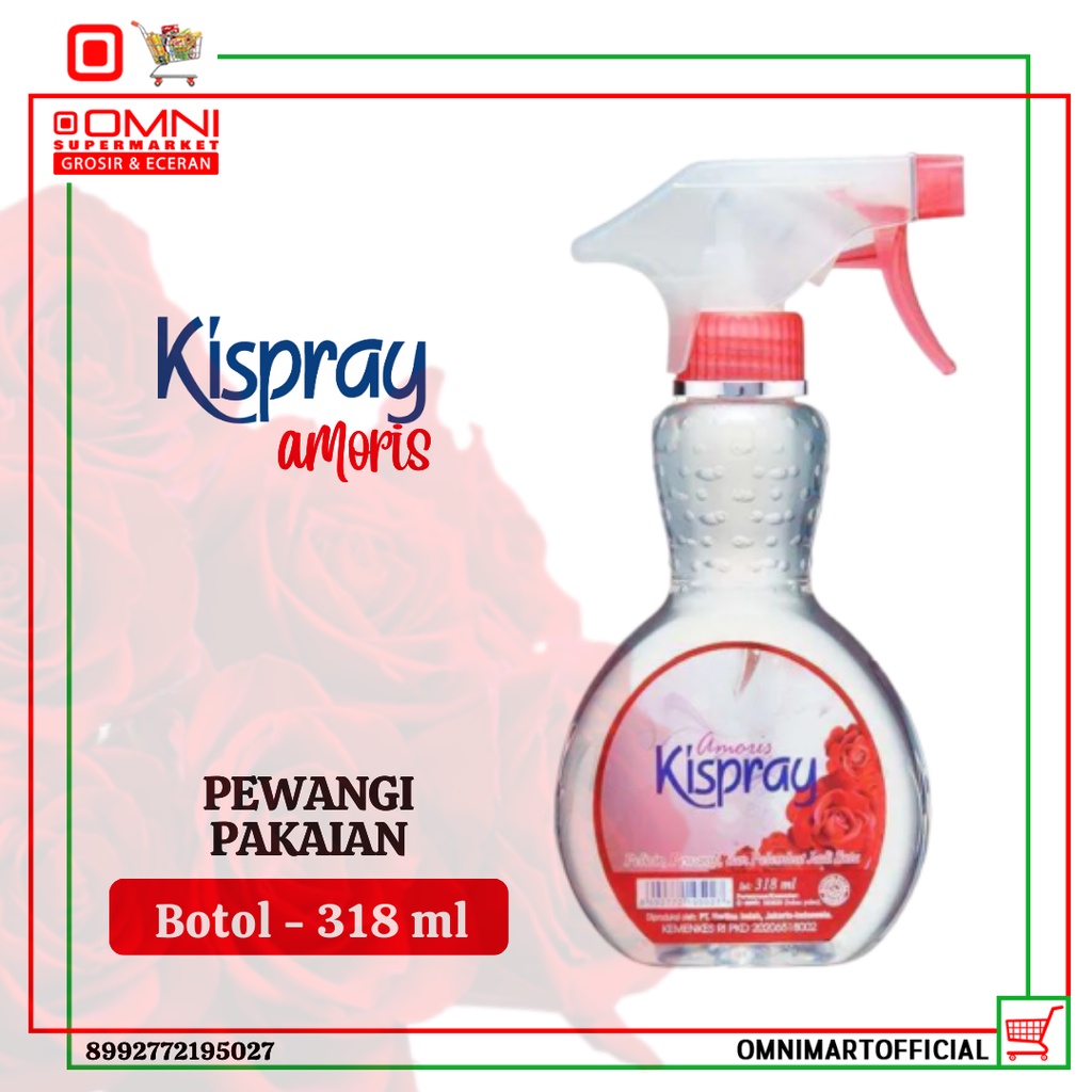 Jual Kispray Botol Pewangi Pakaian Amoris 318 ml | Shopee Indonesia