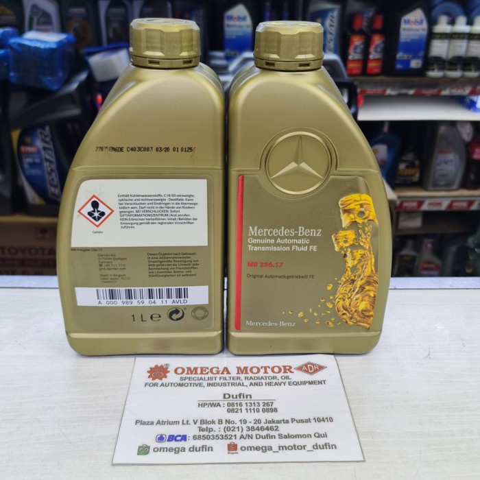 Jual Baru Oli Atf Mercedes Mb 236.17 9G Tronic/Zf8 1Lilter Original ...