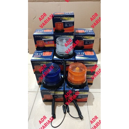 Jual Lampu rotary mobil Truk Fuso Universal 12-24 volt Putih Biru ...
