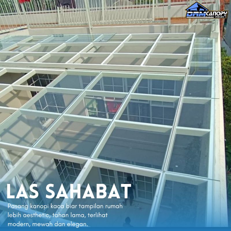 Jual Kanopi kaca sleding kaca tempered 8mm | Shopee Indonesia