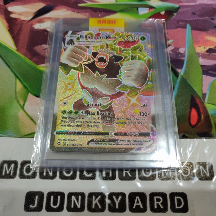 Jual New Kartu Pokemon Tcg En Shining Fates Shiny Rillaboom V Max Sr ...