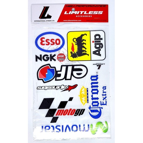 Jual stiker MotoGP agip/stiker super clear mobil,motor/stiker ...