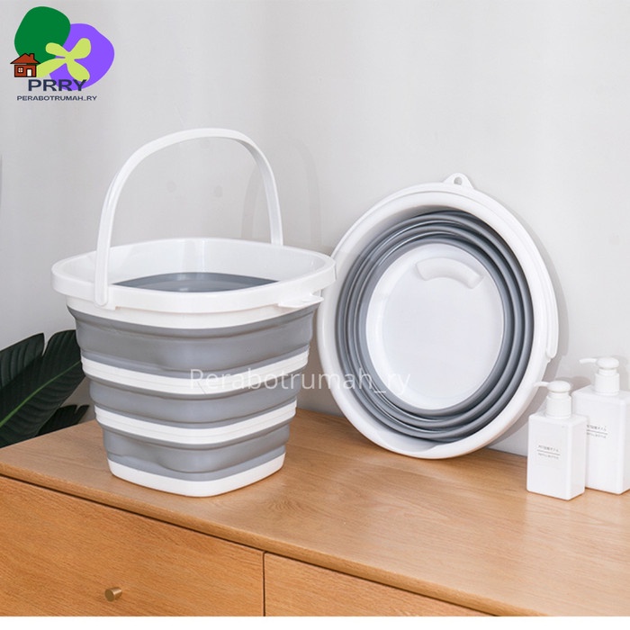 Jual Ember Lipat Plastik Portable Water Bucket Foldable Collapsible ...