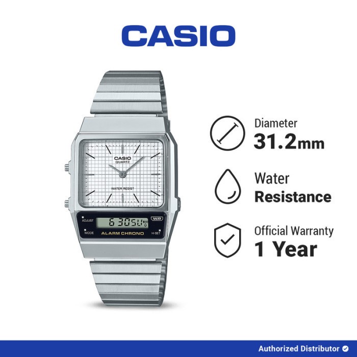 Jual [READY INSTANT] Casio Jam Tangan Pria Vintage AQ-800E-7ADF Original Analog Digital | Shopee ...