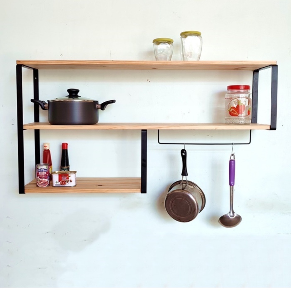 Jual Rak Gantung 3 Susun Lemari Kitchen Set Atas Rak Bumbu Dapur ...