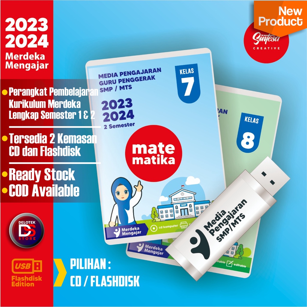 Jual CD & FLASHDISK PERANGKAT PEMBELAJARAN RPP MODUL AJAR KURIKULUM MERDEKA MAPEL MATEMATIKA ...