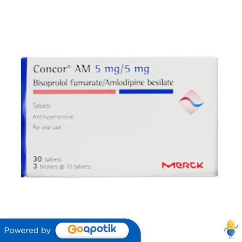 Jual CONCOR AM 5 MG/5 MG BOX 30 TABLET | Shopee Indonesia