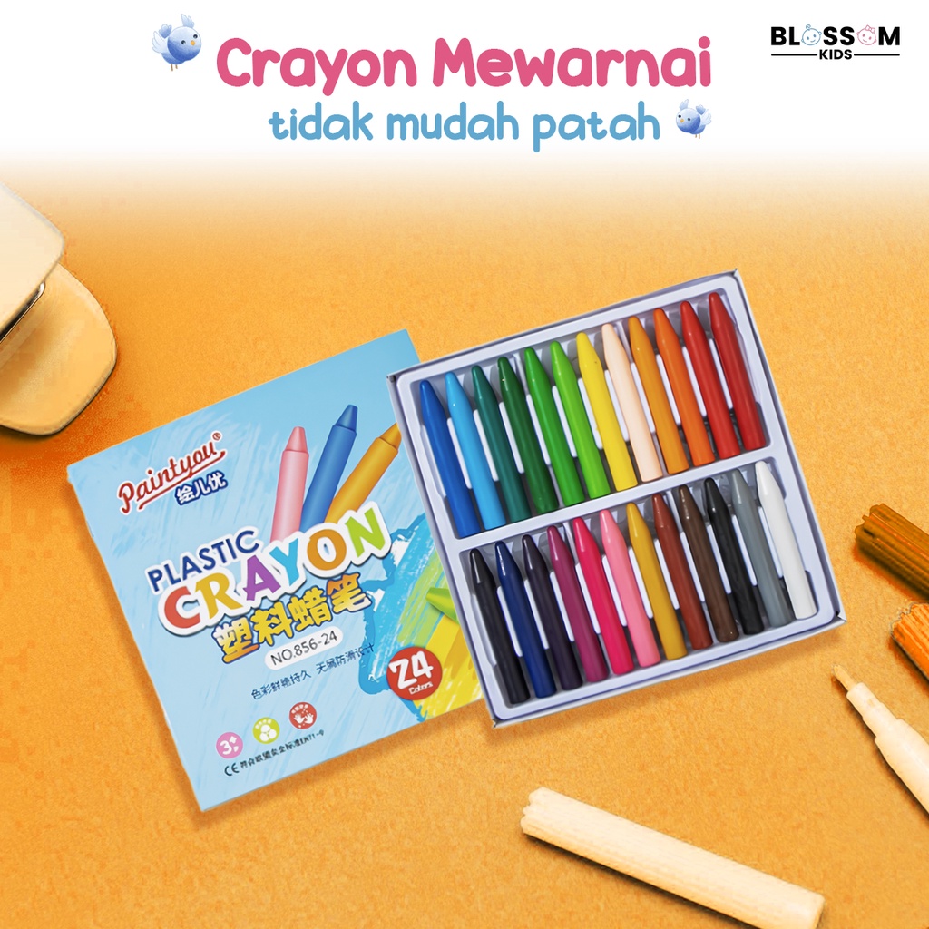 Jual Crayon Mewarnai Crayon Handsclean Isi 12 18 24 Transferproof ...