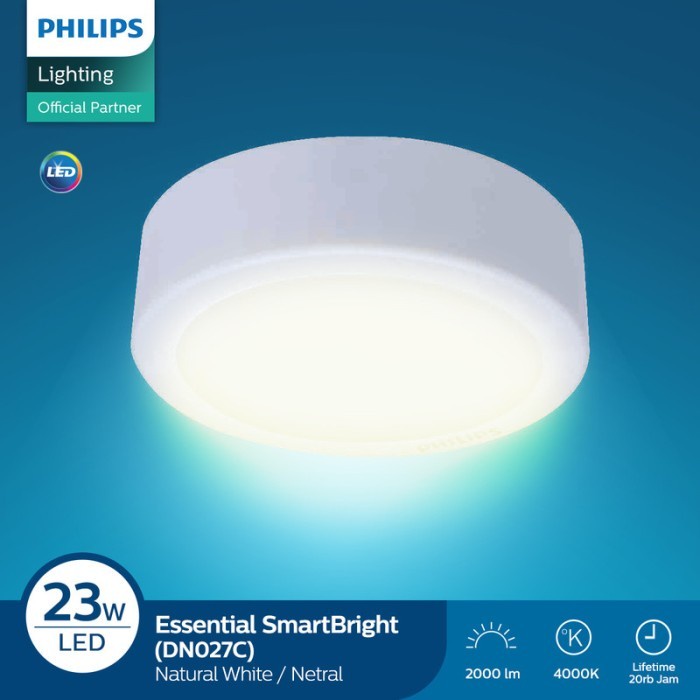 Jual Philips Outbow DN027C LED20/NW 23W 220V D225 RD ID | Shopee Indonesia