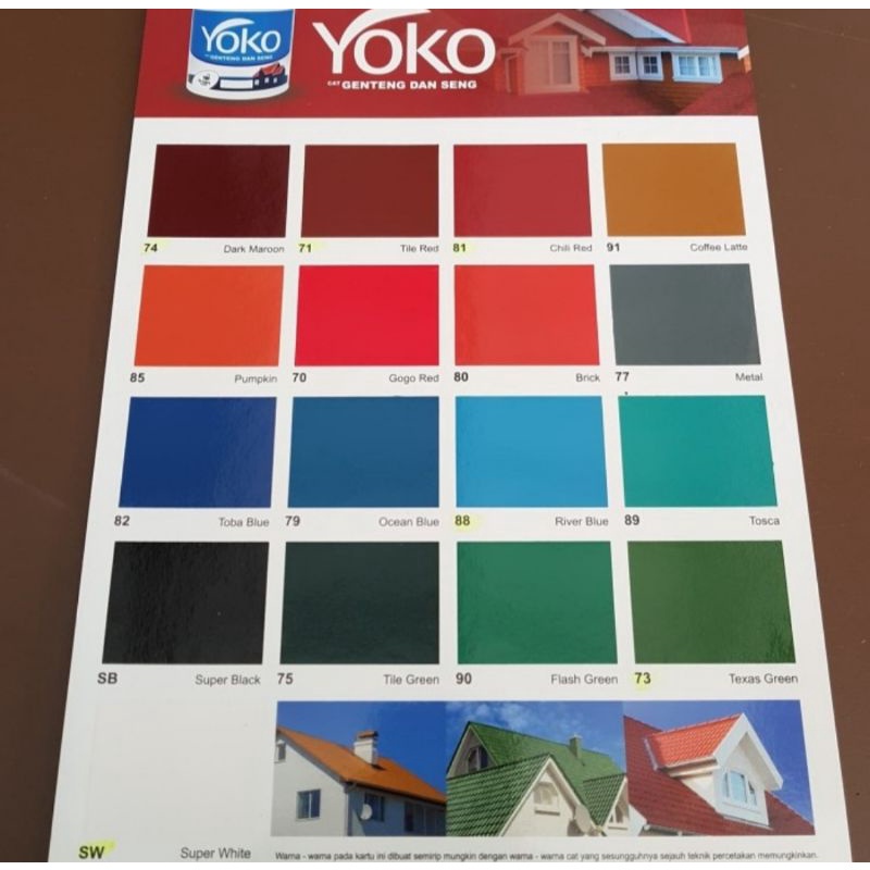 Jual Avian Yoko Roof Cat Genteng Seng Grc Asbes Lapangan Kaleng Kolam ...