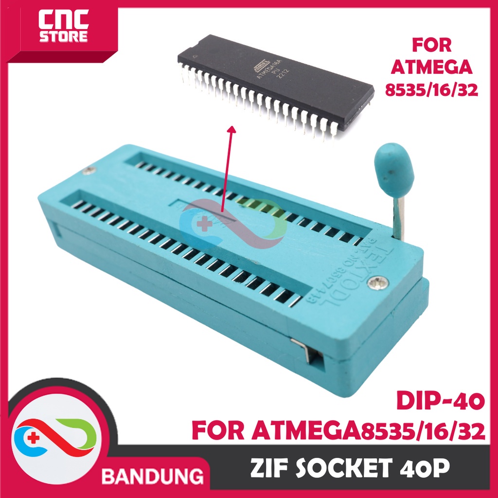Jual ZIF SOCKET SOKET DIP-40 DIP 40P 40 PIN IC UNIVERSAL | Shopee Indonesia