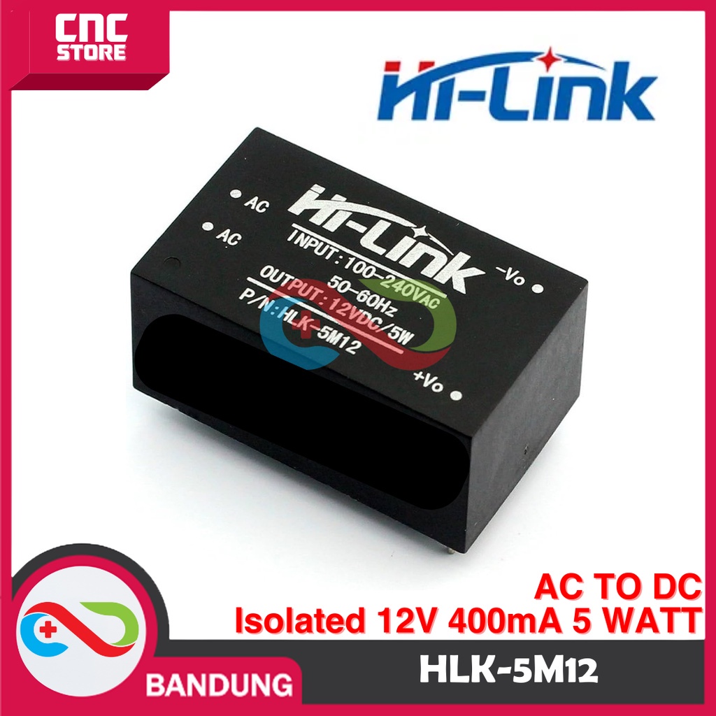 Jual HI-LINK HLK-5M12 AC TO DC ISOLATED 12V 400MA 5 WATT | Shopee Indonesia