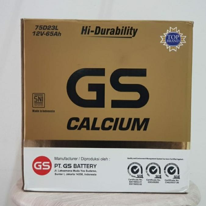 Jual Aki Mobil GS Astra Calcium 75D23L 65Ah (Garansi 12 bln) | Shopee ...
