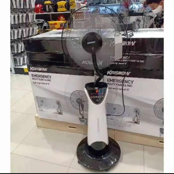 Jual Krisw Emergency Misty Fan Kipas Angin Kabut Uap Air Darurat ...
