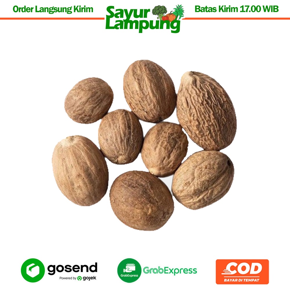 Jual Buah Pala Kering 4 Butir - Sayur Lampung | Shopee Indonesia