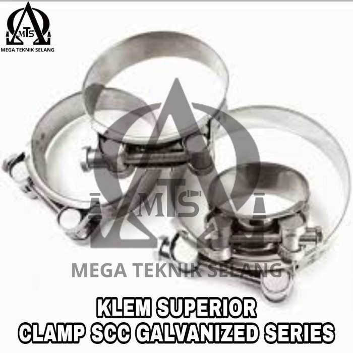 Jual Klem Superior SCC 140 - 148 Heavy Duty Clamp Besi Steel Galvanized ...