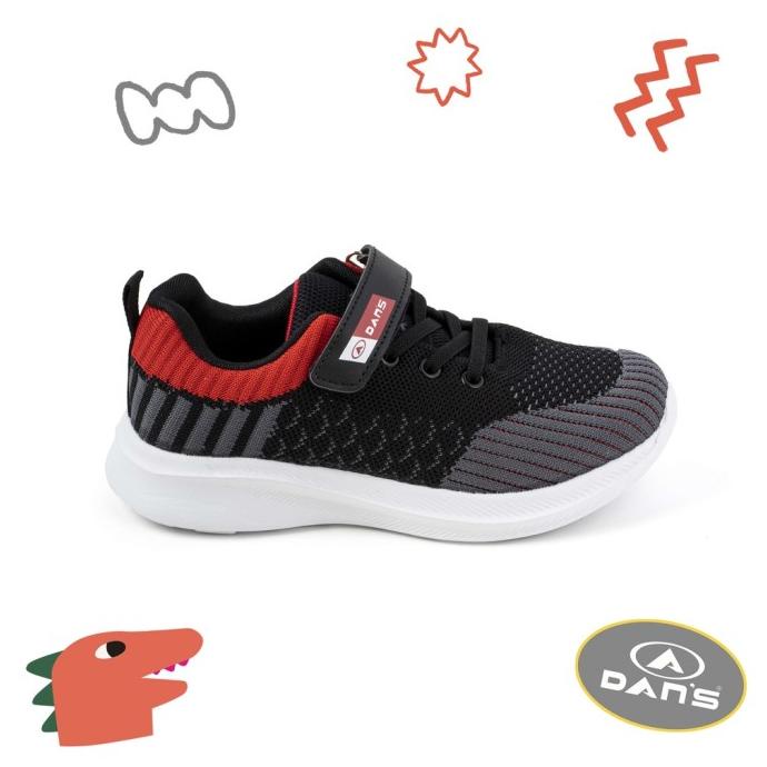 Jual Dans Aiden Sepatu Sneakers Anak Laki-Laki - Black | Shopee Indonesia