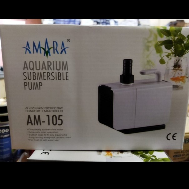 Jual pompa celup kolam aquarium Amara AM 105 hidroponik 3000 LpH ...