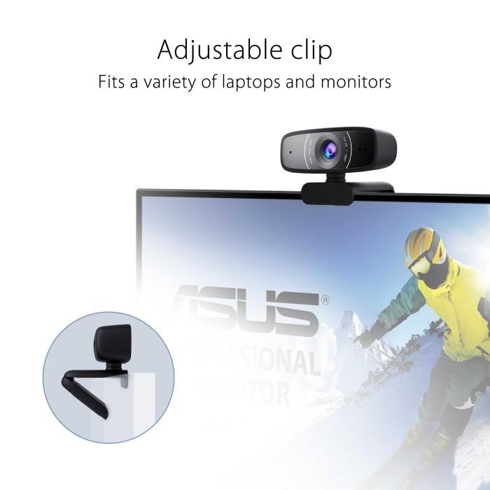Jual ASUS WEBCAM C3 WITH 1080P 30 FPS RECORDING & BEAMFORMING MIC ...
