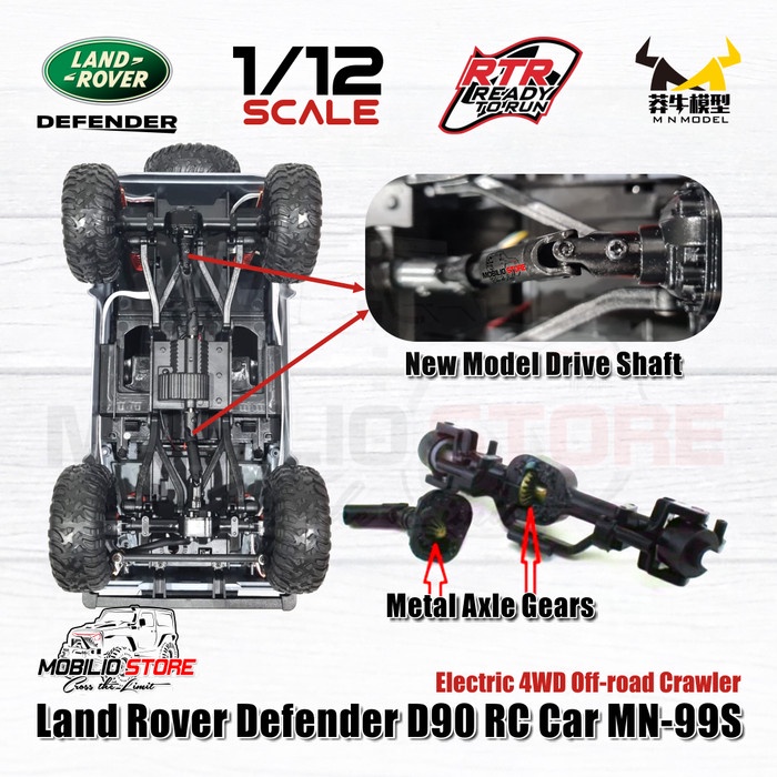 Jual Rc Mn99S 1/12 Rock Crawler Model D90 Offroad 4Wd Full Propo Rtr ...