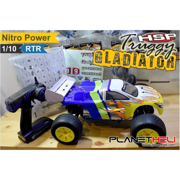 Jual Hsp Rc Truggy Gladiator 4Wd Full Propo 1/10 Scale Nitro Power Rtr ...
