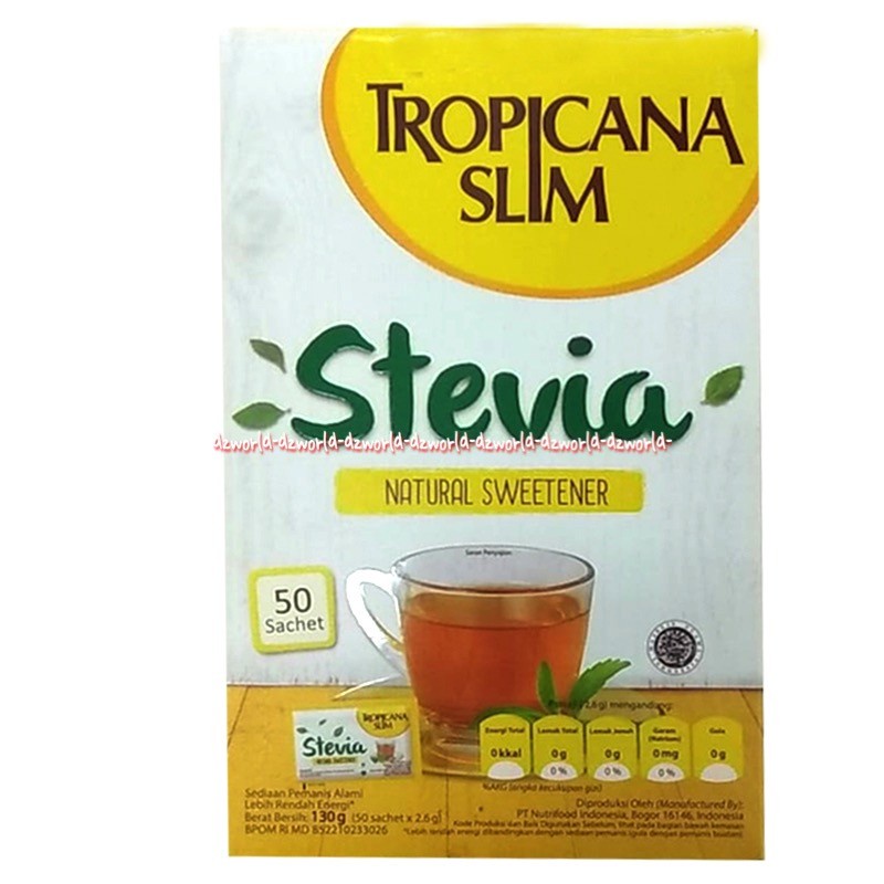 Jual Slim Stevia 50Sachet Gula Non Kal Slims Stefia Gula Untuk Diabetes ...