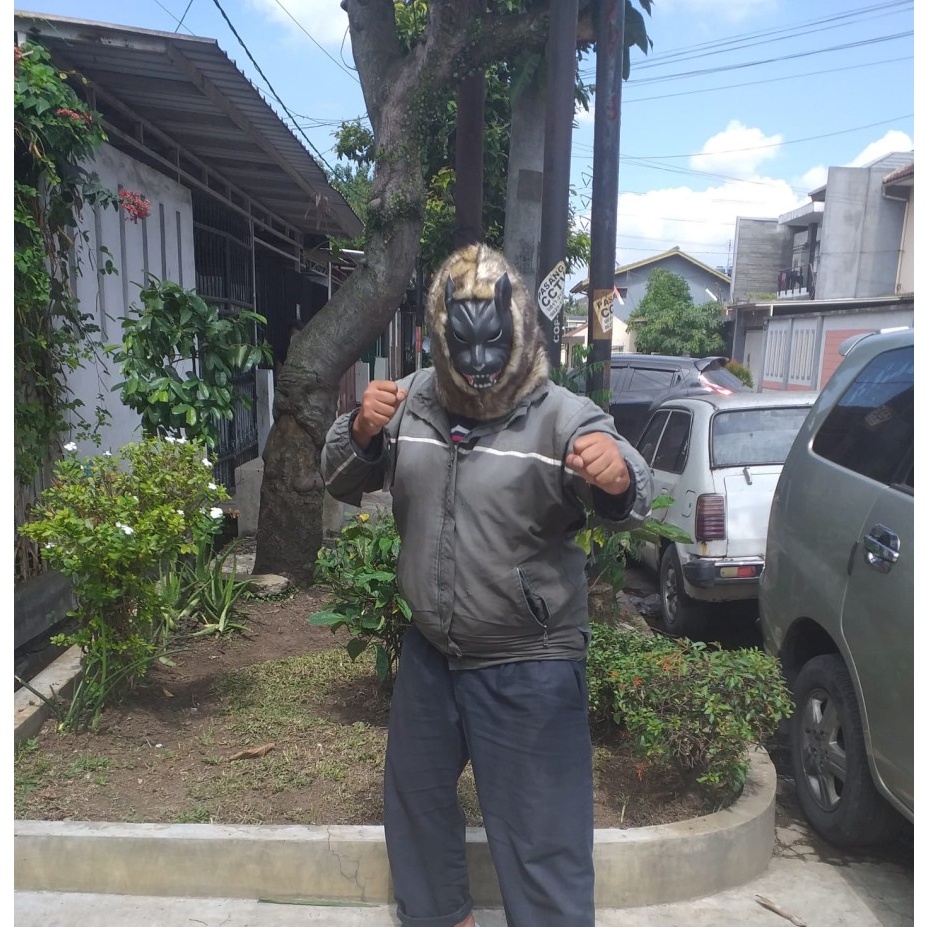 Jual Tog Serigala Srigala/ Tog Wolf Dewasa Mask/Tog Halloween | Shopee ...