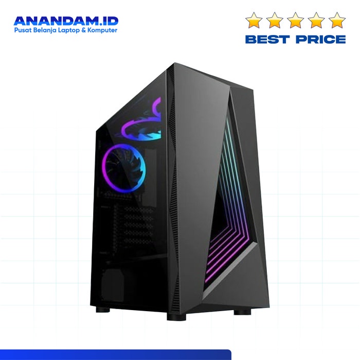 Jual Casing Gaming RAPTOR Triangle include 3 FAN RGB | Shopee Indonesia