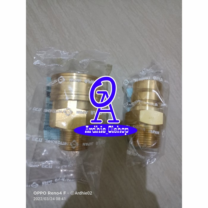 Jual Terlaris Coupler Nitto Brass 8 Tsm + 8 Tpm ( 1" Inchi ) | Shopee ...