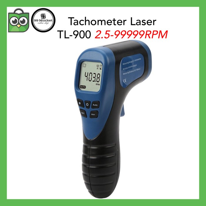 Jual Tachometer Laser TL-900 Digital Non-Contact 99999RPM Tacho RPM ...
