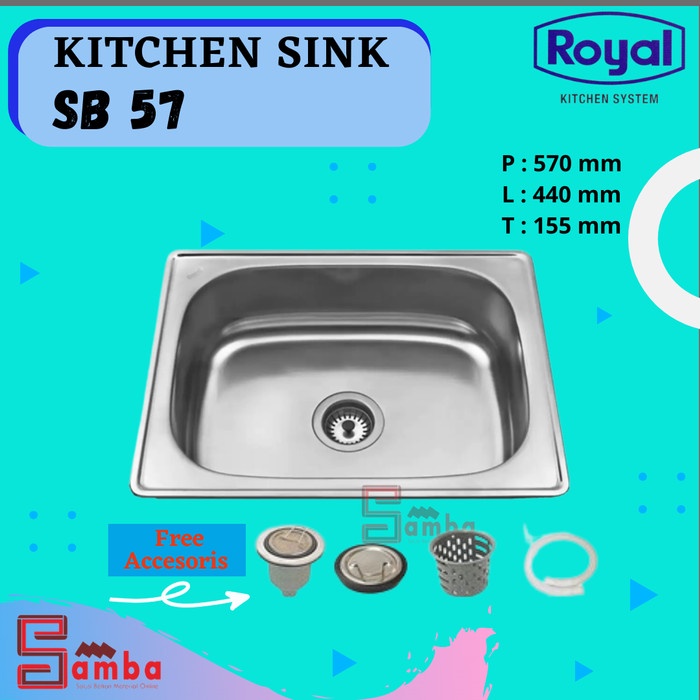 Jual Royal Sink Sb 57 Bak Cuci Piring Royal Sink Sb57 Stainless ...