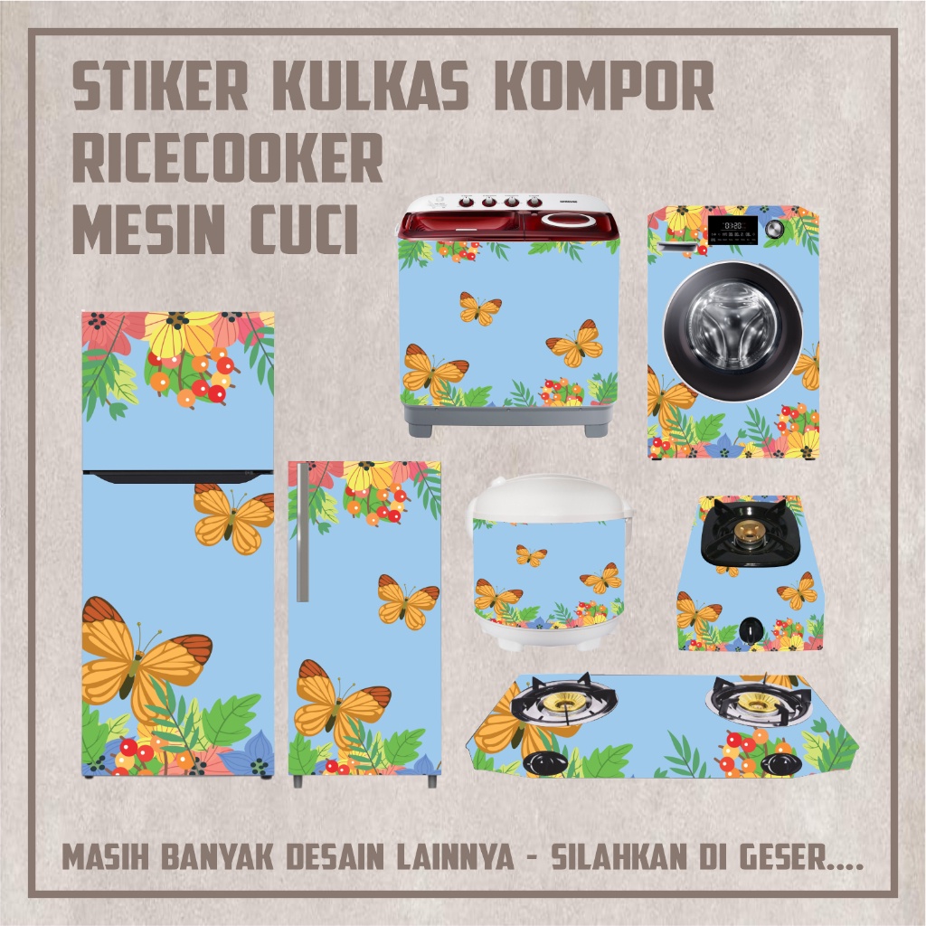 Jual Sticker Ricecooker Stiker Ac Stiker Mesin cuci 1&2 tabung Stiker ...