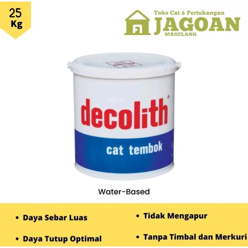 Jual DECOLITH Cat Tembok 25kg Ready Warna SW dan SWS | Shopee Indonesia
