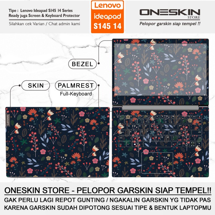 Jual Garskin Stiker Laptop Lenovo IdeaPad S145-14 15 Skin Gambar Full ...