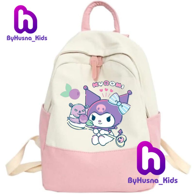 Jual KUROMI TAS RANSEL ANAK KUROMI BACKPACK ANAK SD ANAK UNISEX CEWE PEREMPUAN ANAK BAHAN ...