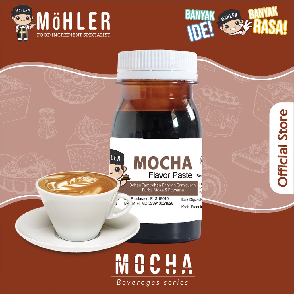 Jual MOHLER Pasta perisa pewarna MOKA / MOCHA | Shopee Indonesia
