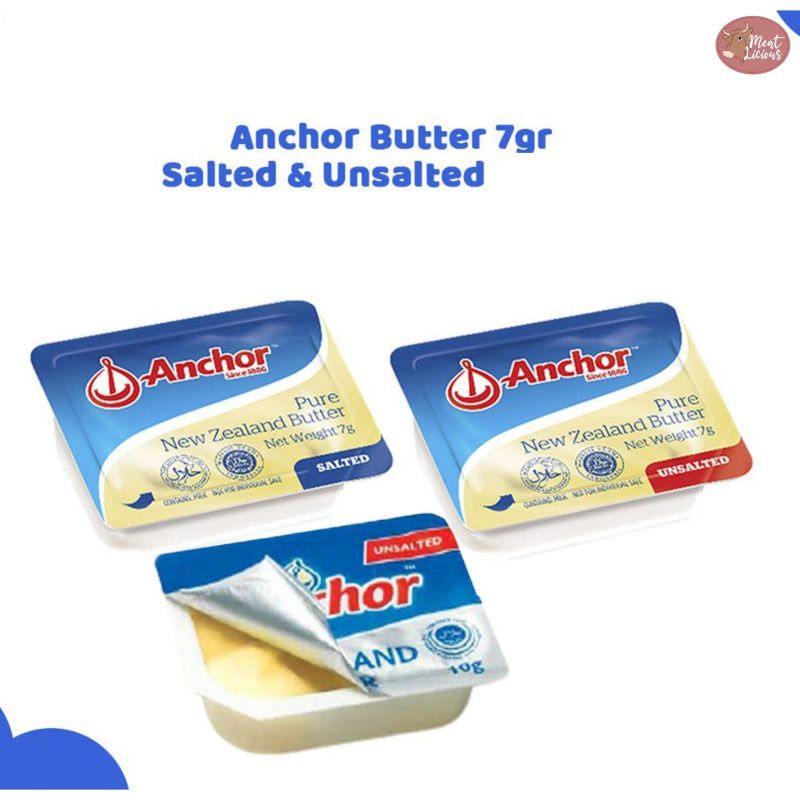 Jual BUTTER ANCHOR 7gr Unsalted / Salted (sekali pakai praktis ...