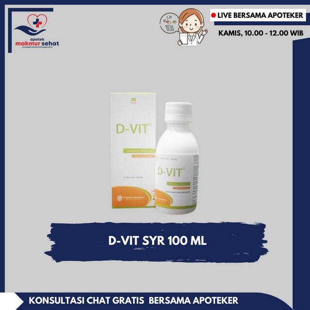 Jual D-VIT SYR 100 ML | Shopee Indonesia