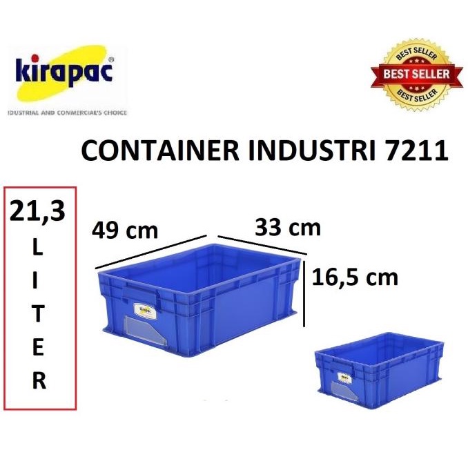 Jual Baru!! Kirapac Industrial Container 7211 20 Liter Kontainer ...