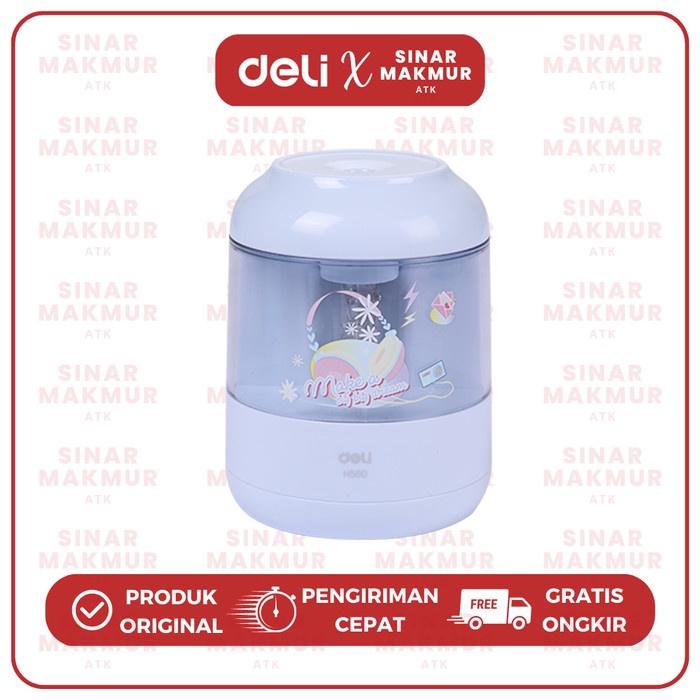 Jual Promo Electric Sharpener/Rautan Pensil Otomatis Deli X Agnez Mo ...