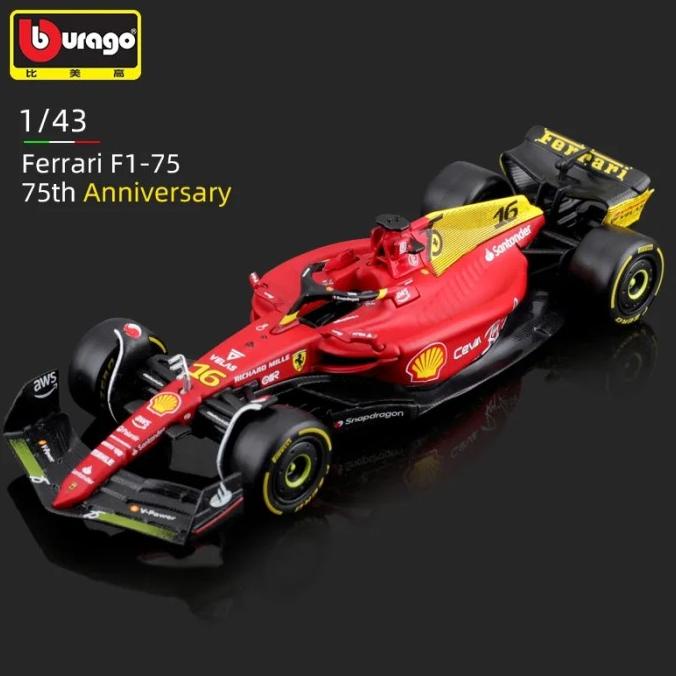 Jual Produk Unggulan] Diecast Mobil F1 Ferrari F1-75 75th Anniversary ...