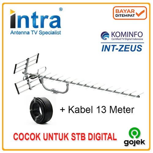Jual Jual / Antena Tv Outdoor Digital Zeus / Hercules Best For Lcd & Led Tv Free Kabel 13 Meter ...