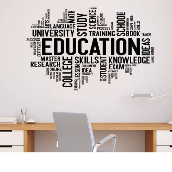 Jual Stiker Education Wall Sticker Kaca Dinding Rumah Kantor Toko ...