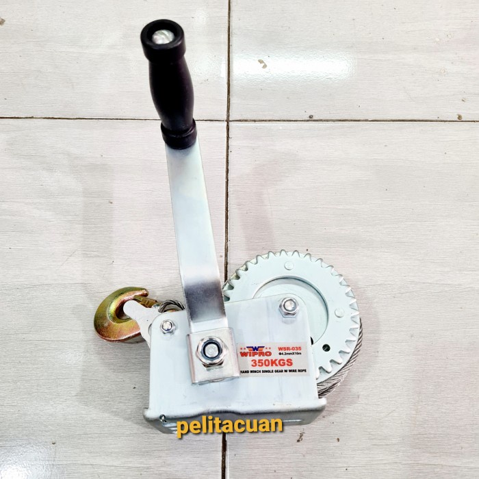 Jual Katrol Kerekan Manual 350Kgs Hand Winch Kerek Sumur Barang Alat ...