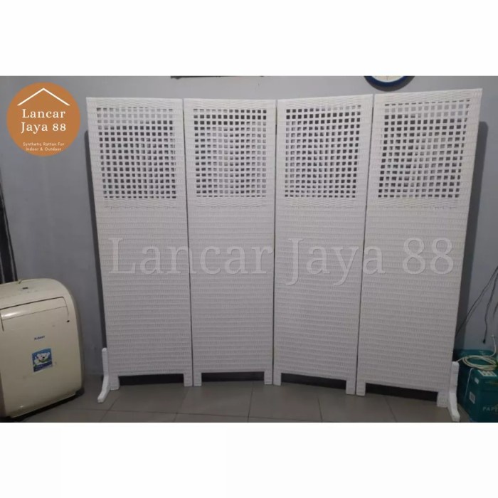 Jual JenJeng Store- Partisi Ruangan Pembatas Ruangan 4 Panel | Shopee ...