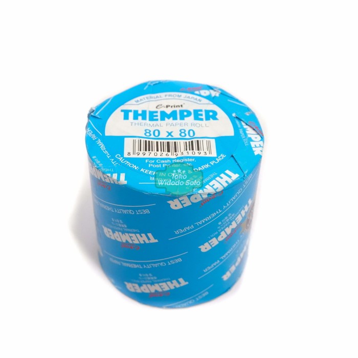Jual Kertas Printer ePrint Themper 80x80 Thermal Roll Struk Nota ...
