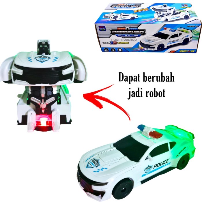 Jual Tsc Deformed Police Car 2In1 Mainan Mobil Polisi Jadi Robot Car ...