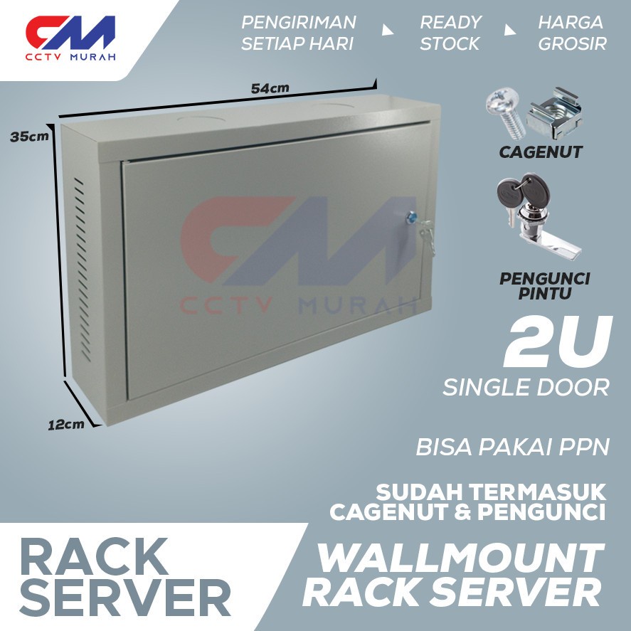 Jual Wallmount Rack Server 2U, Rak Server Single Door 2U | Shopee Indonesia