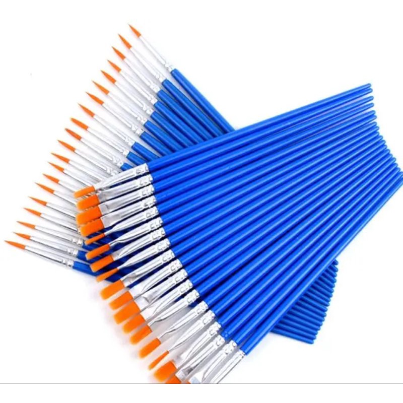Jual Termurah Kuas Datar / Kuas Bulat Untuk Cat Wajah, Melukis | Shopee ...