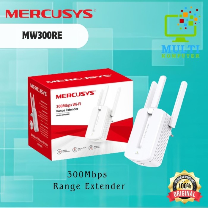 Jual WIFI RANGE EXTENDER MERCUSYS MW300RE / WIFI EXTENDER MERCUSYS ...